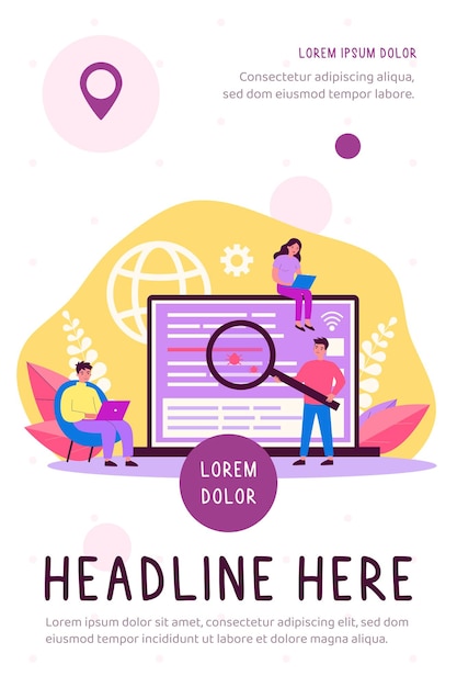 Premium Vector Programmers Testing Applications Flat Illustration