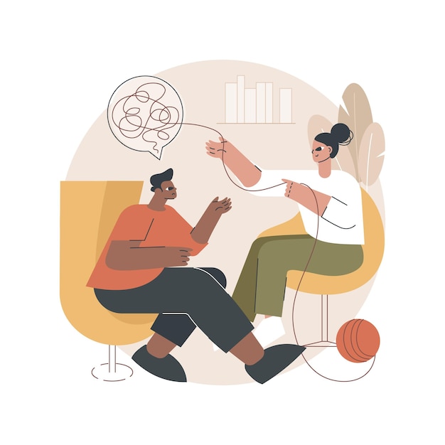 Premium Vector | Psychotherapy abstract concept illustration Premium Vector | Psychotherapy abstract concept illustration