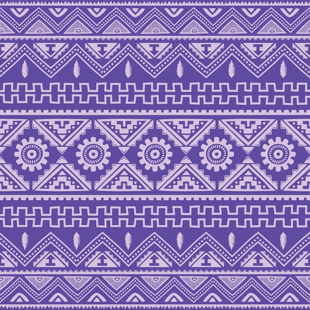 Premium Vector Purple Native American Ethnic Pattern Theme Vector Art