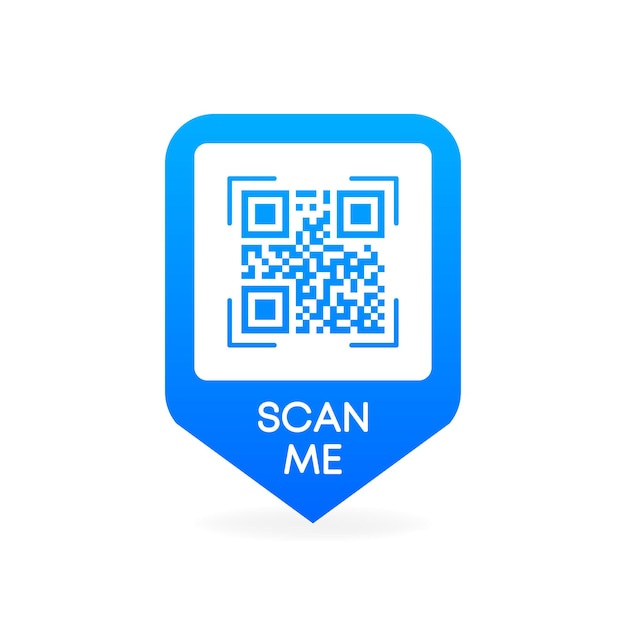 스마트폰용 Qr 코드 스캔 모바일 앱 및 결제를 위한 Qr 코드입니다 Qr 코드 프레임 벡터 템플릿 마커 포인트 벡터