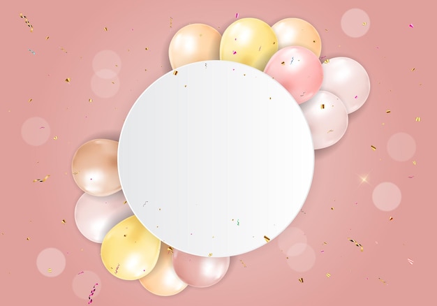 Premium Vector | Realistic 3d balloon background Premium Vector | Realistic 3d balloon background