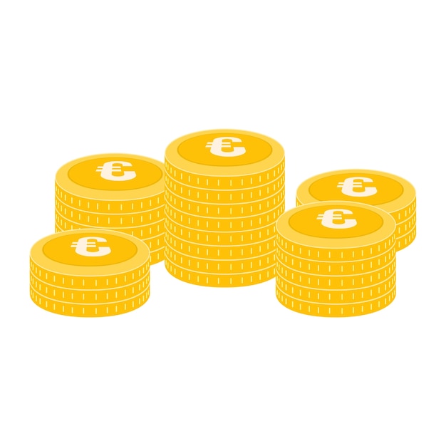 Premium Vector | Realistic euro coin Premium Vector | Realistic euro coin
