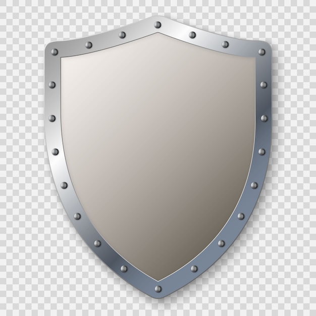 Premium Vector | Realistic metal medieval shield isolated Premium Vector | Realistic metal medieval shield isolated