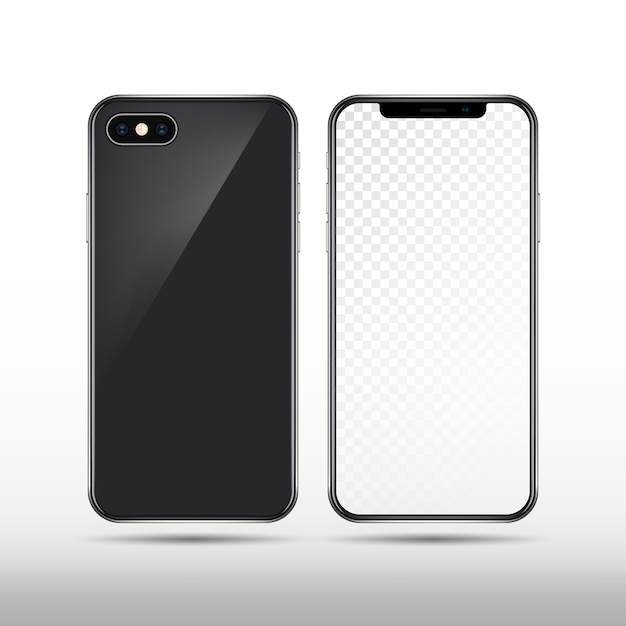 Premium Vector | Realistic new smartphone isolated. modern mobile phone ... Premium Vector | Realistic new smartphone isolated. modern mobile phone ...