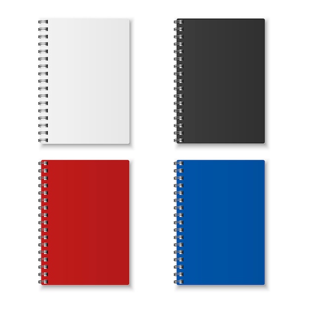 Premium Vector | Realistic notebook set Premium Vector | Realistic notebook set