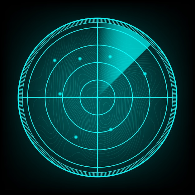 Premium Vector | Realistic radar in searching. radar screen with the ... Premium Vector | Realistic radar in searching. radar screen with the ...