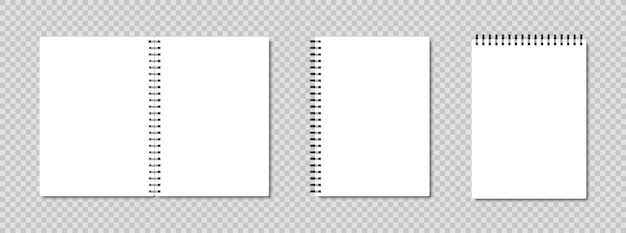 Premium Vector | Realistic vector notebook mockup set. vector illustration. Premium Vector | Realistic vector notebook mockup set. vector illustration.