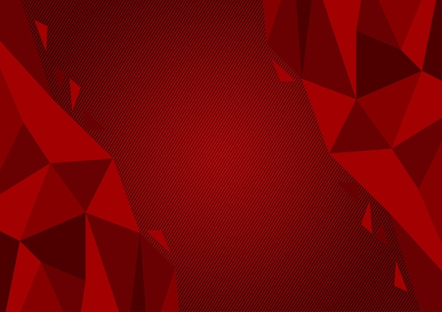 Premium Vector | Red color polygon abstract vector background Premium Vector | Red color polygon abstract vector background