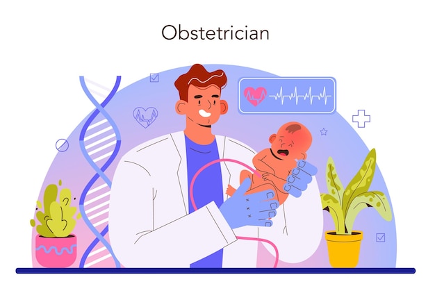 Premium Vector Reproductologist And Reproductive Health Gynecologist