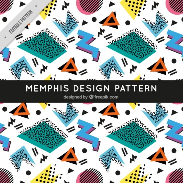 Retro memphis pattern Vector | Premium Download Retro memphis pattern Vector | Premium Download