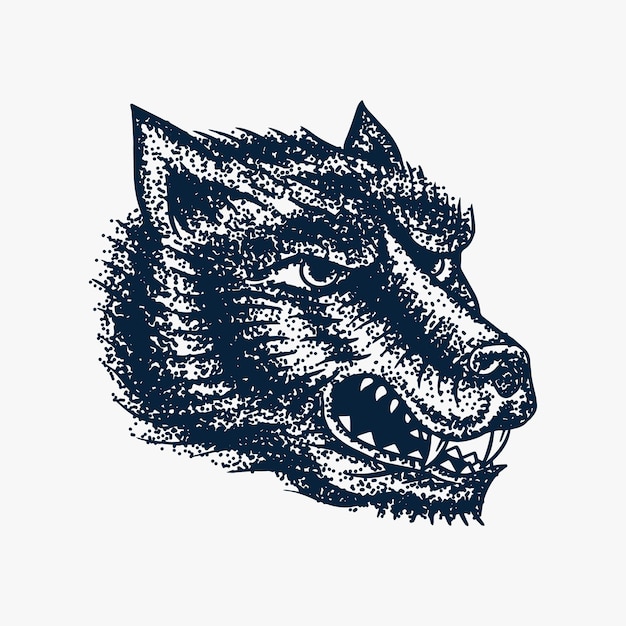 Premium Vector | Roaring beast isolated on white Premium Vector | Roaring beast isolated on white