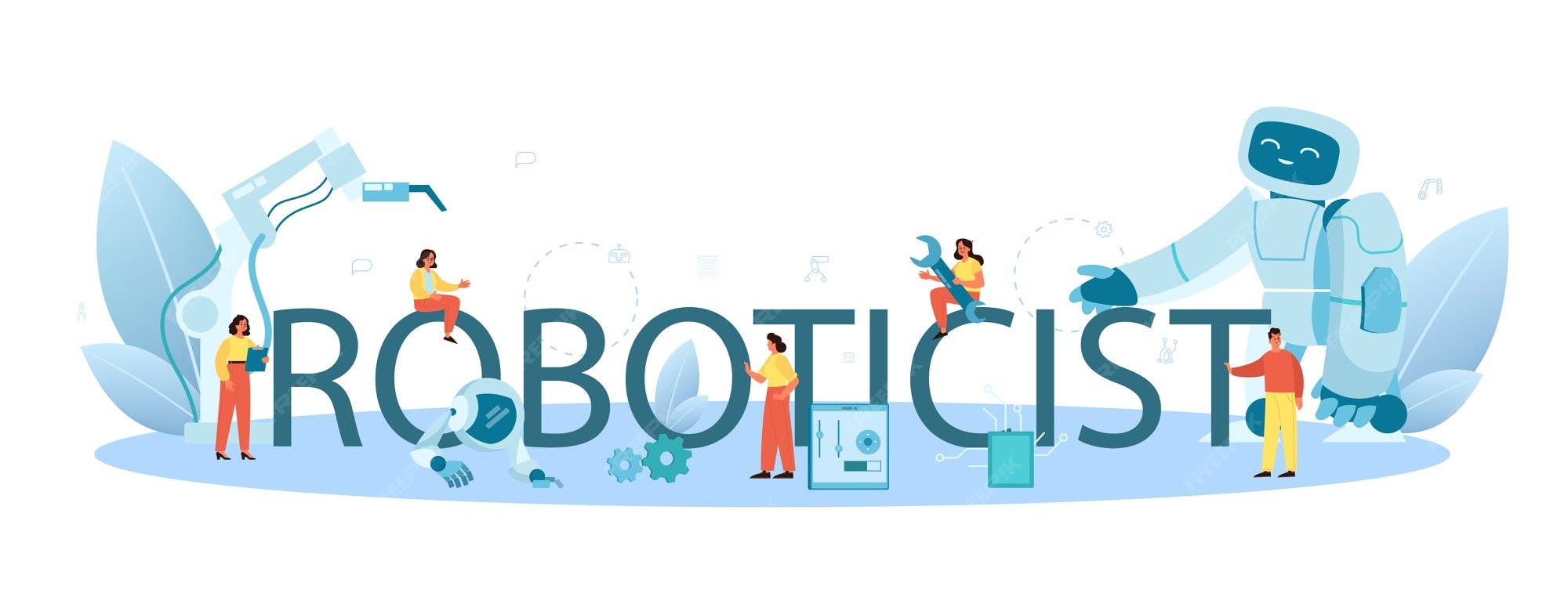 Premium Vector | Roboticist typographic header. robotic engineering and ... Premium Vector | Roboticist typographic header. robotic engineering and ...