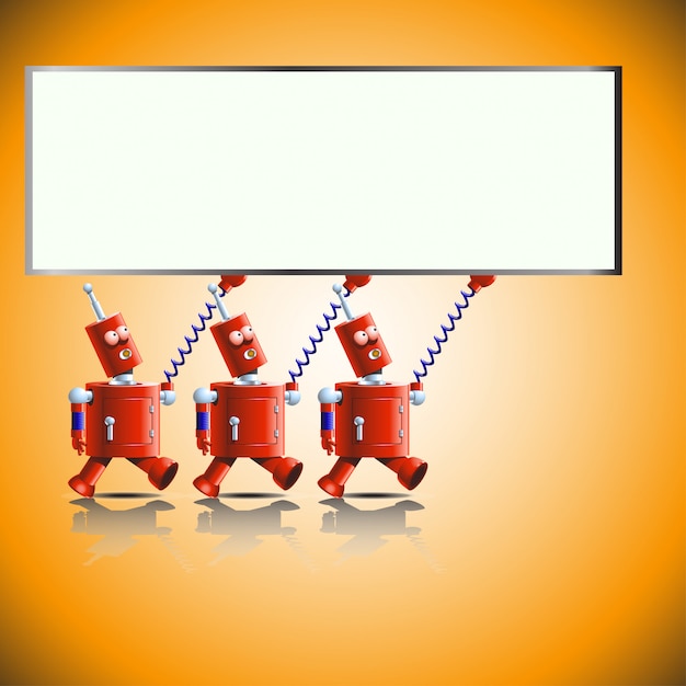 Premium Vector | Robots banner Premium Vector | Robots banner