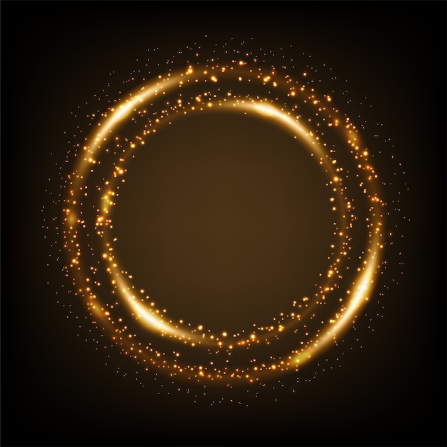 Premium Vector | Rotating yellow light shiny with sparkles Premium Vector | Rotating yellow light shiny with sparkles
