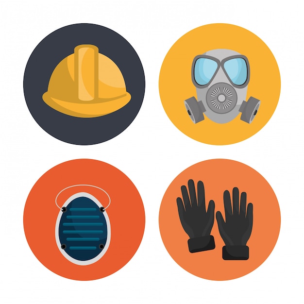 Premium Vector | Safety equipment illustration Premium Vector | Safety equipment illustration