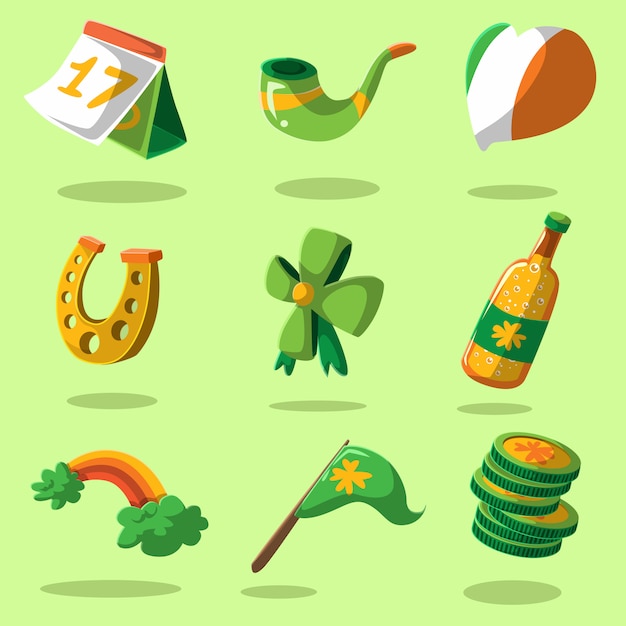 Premium Vector | Saint patrick s day set. Premium Vector | Saint patrick s day set.