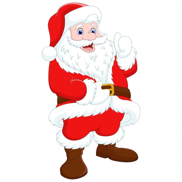 Premium Vector | Santa claus thumb up Premium Vector | Santa claus thumb up