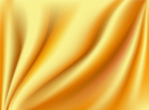 Satin Gold And Silk Cloth Fabric Crease On Concept Design Backgrounds