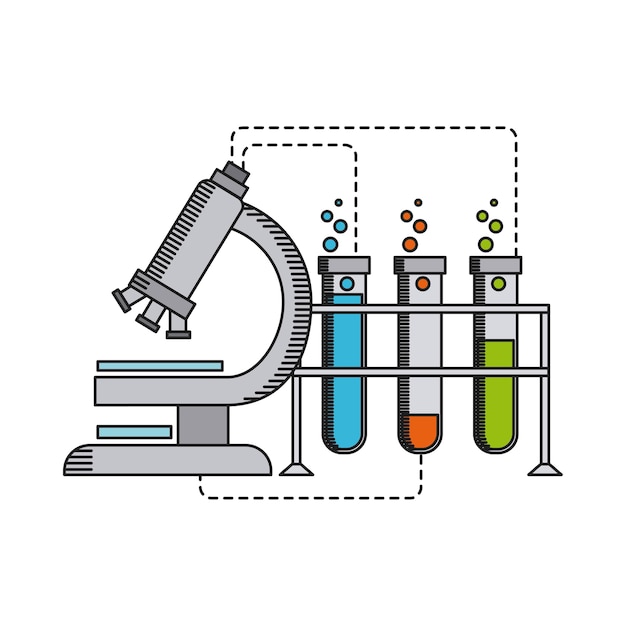 Premium Vector | Science lab design Premium Vector | Science lab design