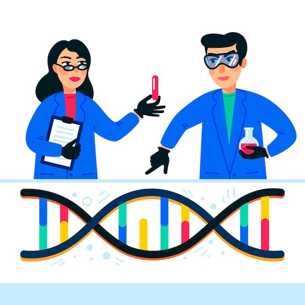 Premium Vector | Scientists working in nanotechnology or biochemistry ... Premium Vector | Scientists working in nanotechnology or biochemistry ...