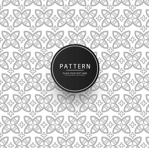 Premium Vector Seamless Abstract Floral Ornament Pattern Design