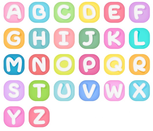 Premium Vector | Set of alphabet icons. Premium Vector | Set of alphabet icons.