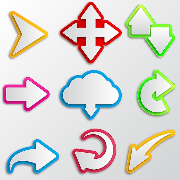 Premium Vector | Set of arrows and pointers. Premium Vector | Set of arrows and pointers.
