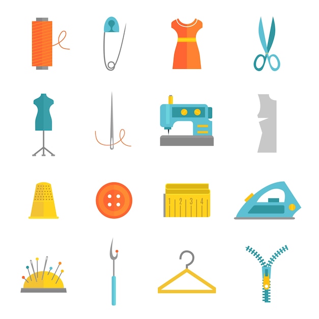 Premium Vector Sewing Icons