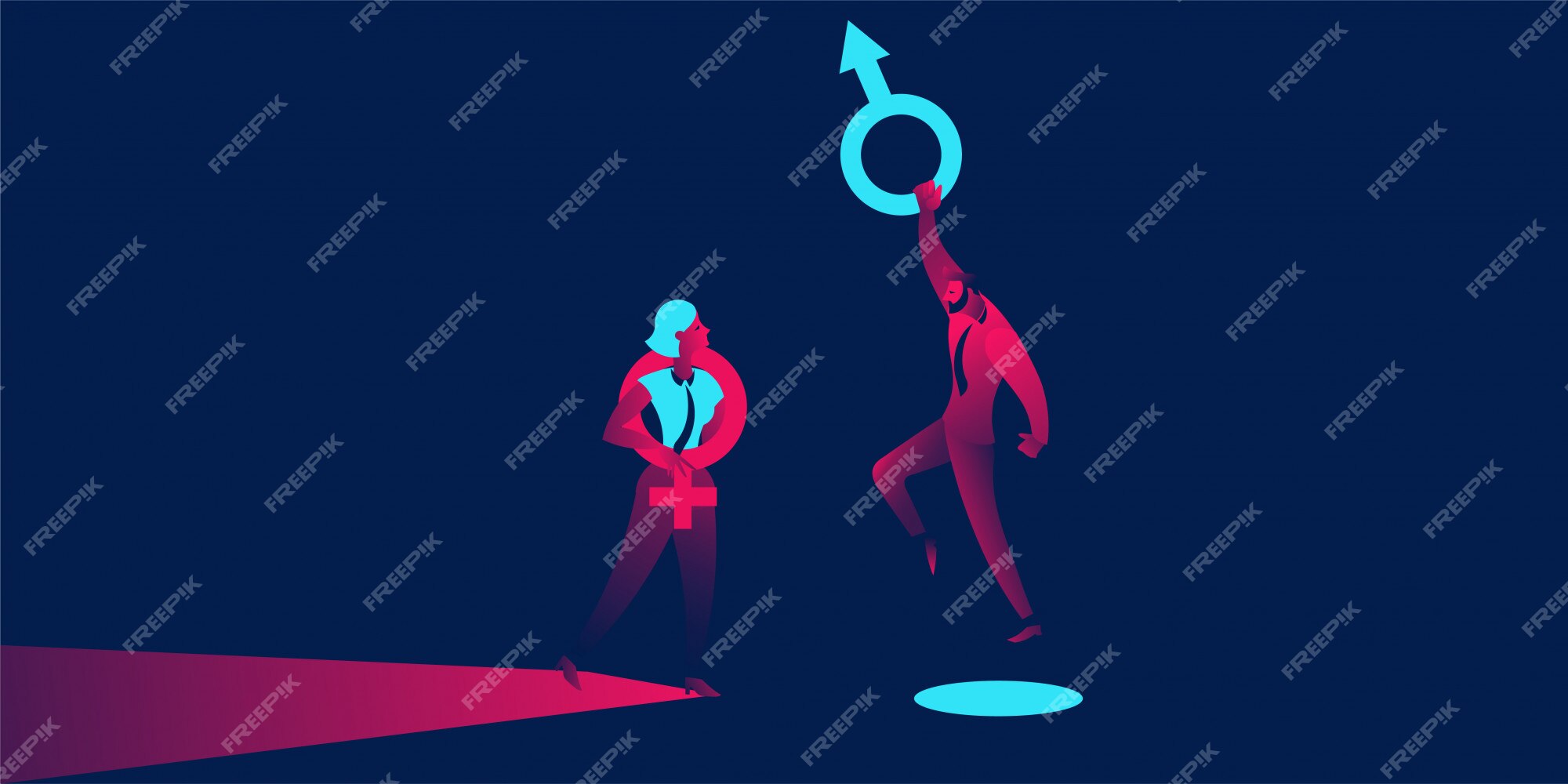 Premium Vector Sexism Discrimination Business Gap