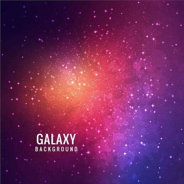 Premium Vector | Shiny colorful galaxy background design Premium Vector | Shiny colorful galaxy background design