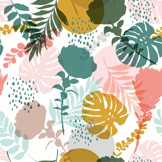 Premium Vector Silhouette Abstract Seamless Pattern