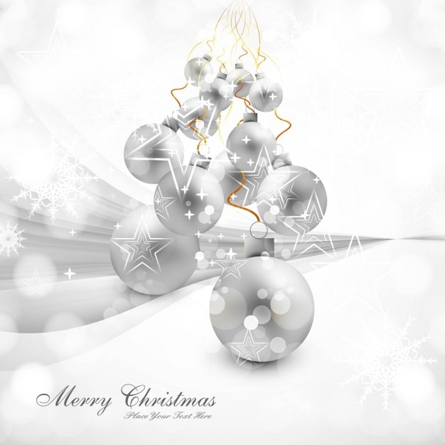 Free Vector | Silver merry christmas background Free Vector | Silver merry christmas background