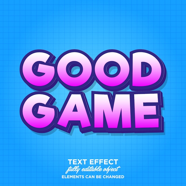 Premium Vector Simple Bold Game Style Text Effect For Banner