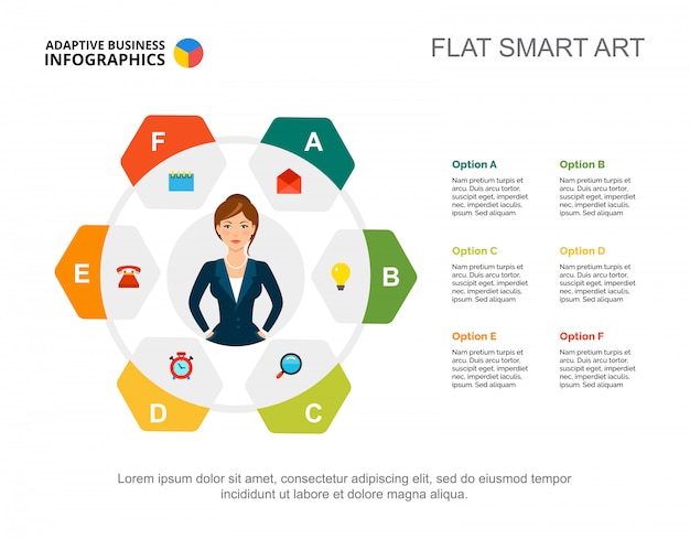 Free Vector | Six steps work process chart template for presentation ... Free Vector | Six steps work process chart template for presentation ...