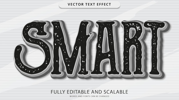 Premium Vector | Smart text effect editable eps file Premium Vector | Smart text effect editable eps file