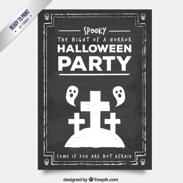 Premium Vector | Spooky halloween flyer Premium Vector | Spooky halloween flyer