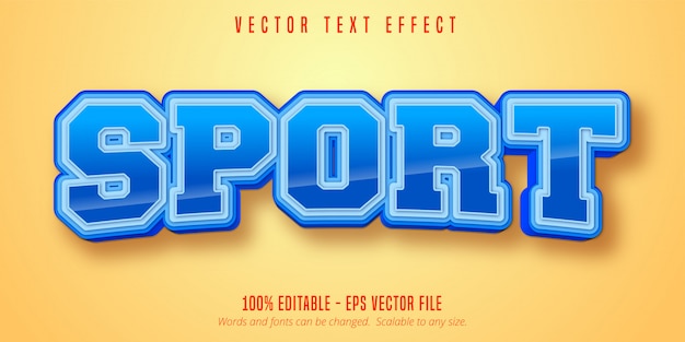 Premium Vector | Sport style editable text effect Premium Vector | Sport style editable text effect