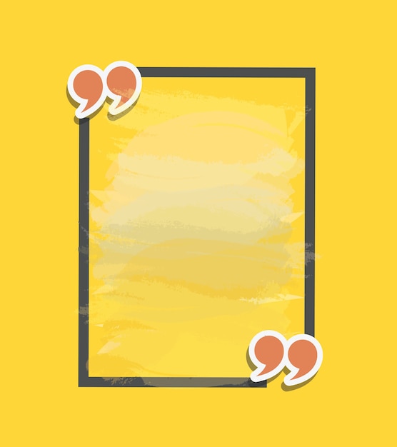 Premium Vector | Square quote text bubble Premium Vector | Square quote text bubble