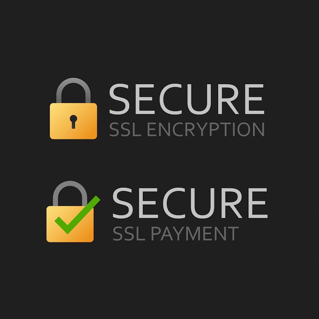 Premium Vector | Ssl secure certificate or safe encrypted payment ... Premium Vector | Ssl secure certificate or safe encrypted payment ...