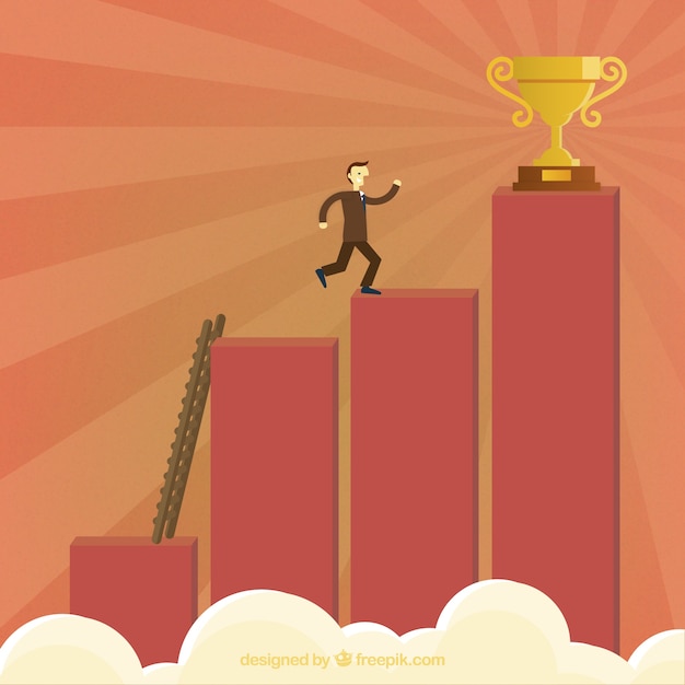 Steps to success concept Vector | Free Download Steps to success concept Vector | Free Download