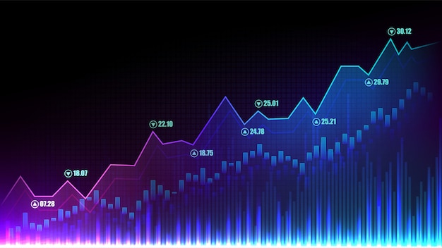 Premium Vector | Stock market or forex trading graph in graphic concept Premium Vector | Stock market or forex trading graph in graphic concept