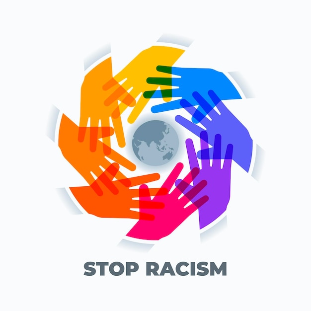 Free Vector | Stop racism concept Free Vector | Stop racism concept