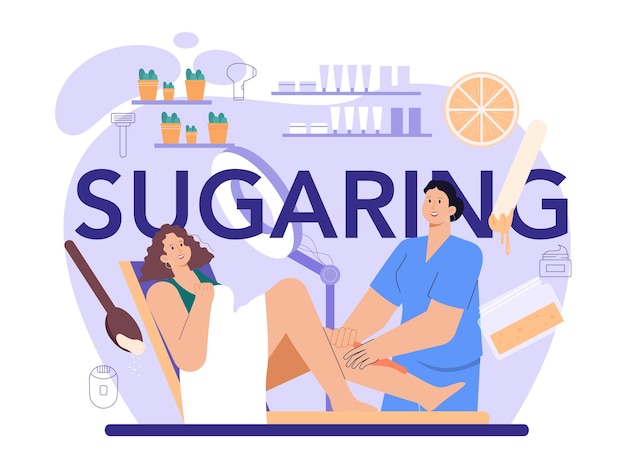 Premium Vector | Sugaring typographic header depilation and epilation ... Premium Vector | Sugaring typographic header depilation and epilation ...