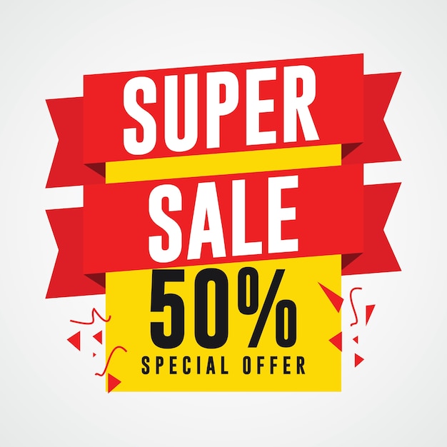 Premium Vector Super Sale Special Offer Background