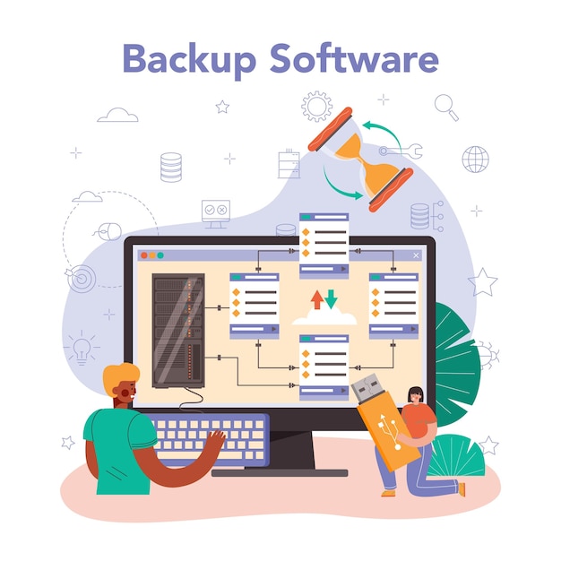 Premium Vector | System administrator online service or platform ... Premium Vector | System administrator online service or platform ...