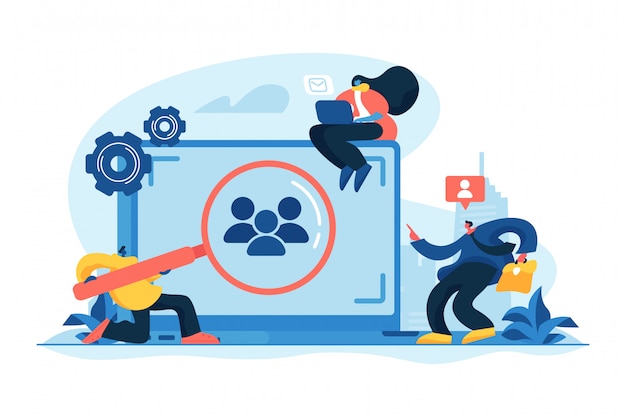 Target audience concept vector illustration | Premium Vector Target audience concept vector illustration | Premium Vector