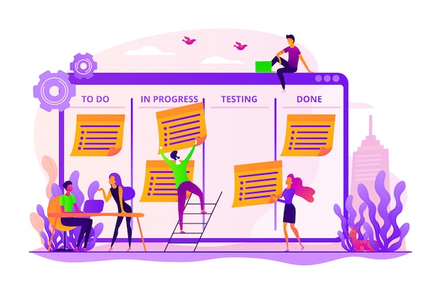 Task management concept. | Premium Vector Task management concept. | Premium Vector
