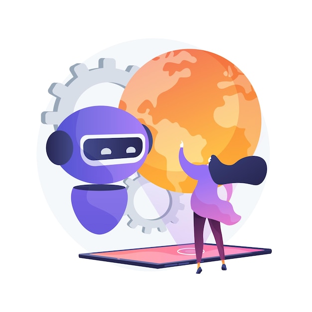 Free Vector | Technological singularity abstract concept illustration Free Vector | Technological singularity abstract concept illustration