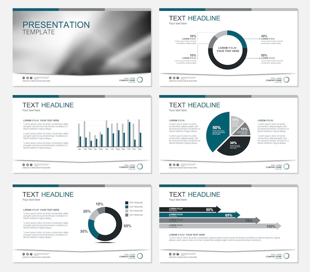 Premium Vector | Template presentation slides background design. Premium Vector | Template presentation slides background design.