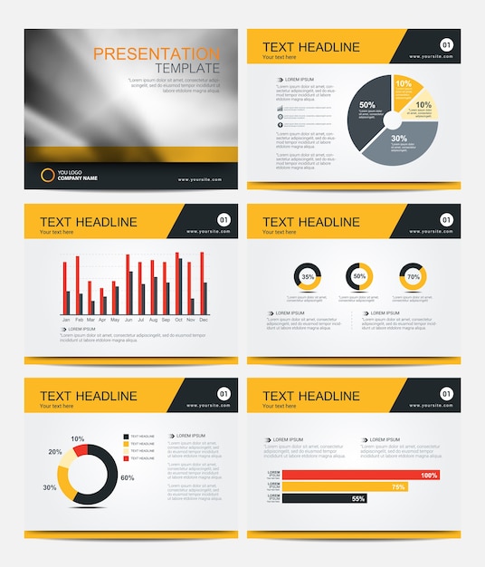 Premium Vector | Template presentation slides background design Premium Vector | Template presentation slides background design
